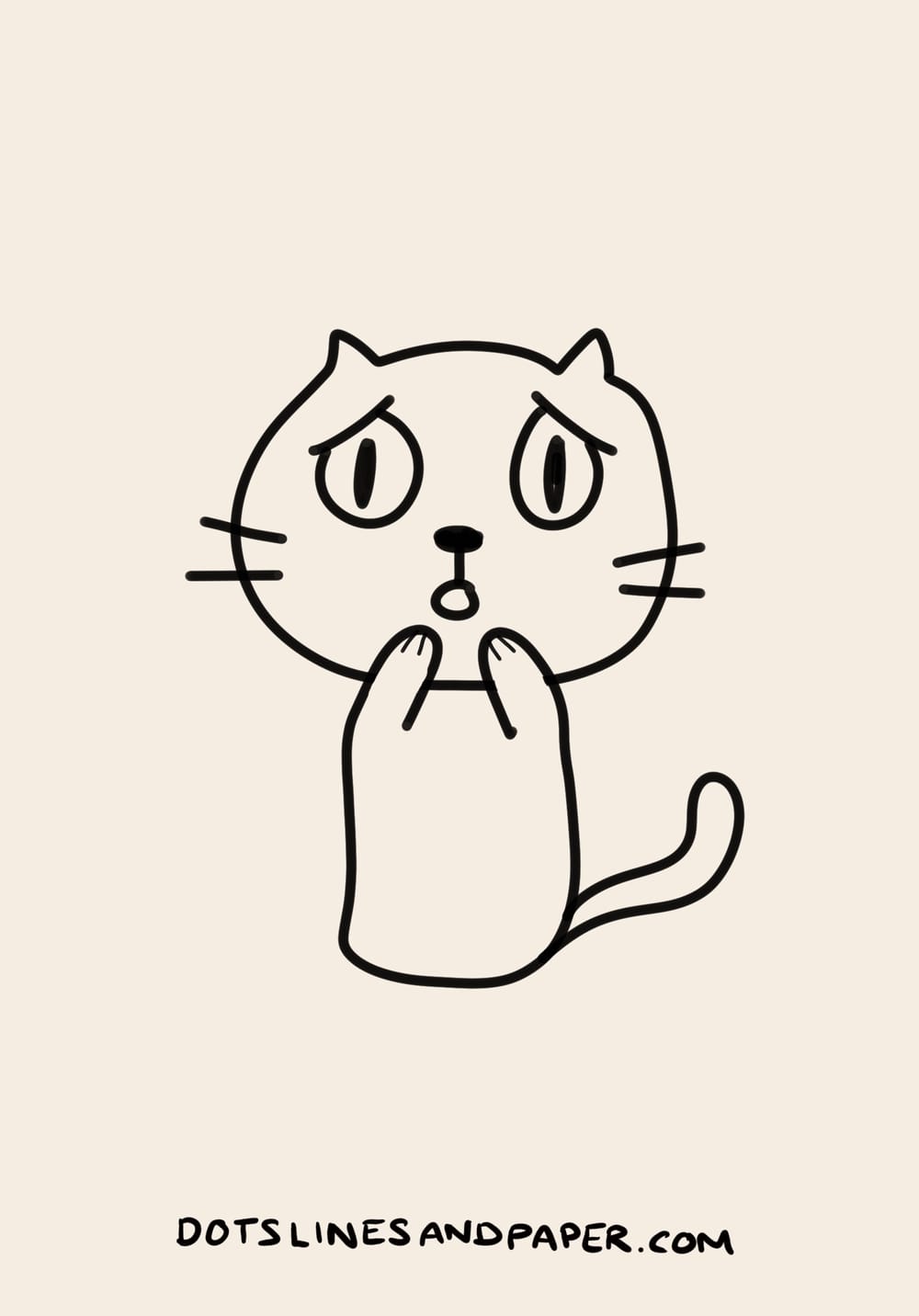 22 Cute & Easy Cat Drawing Ideas 🐈