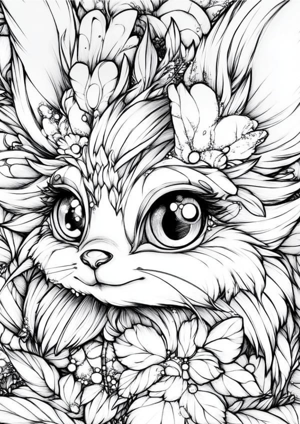57 Cute Fantasy Creature Colouring Pages 🦄