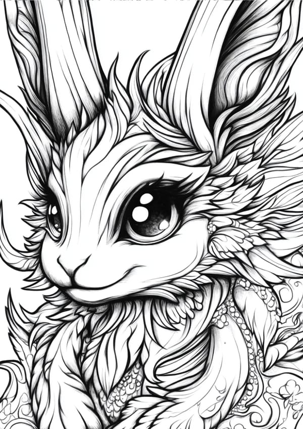 57 Cute Fantasy Creature Colouring Pages 🦄