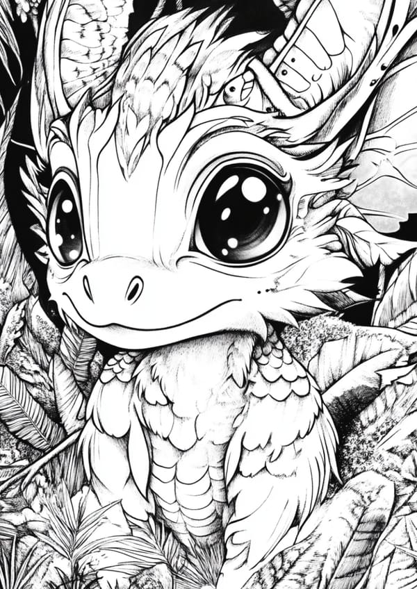 57 Cute Fantasy Creature Colouring Pages 🦄