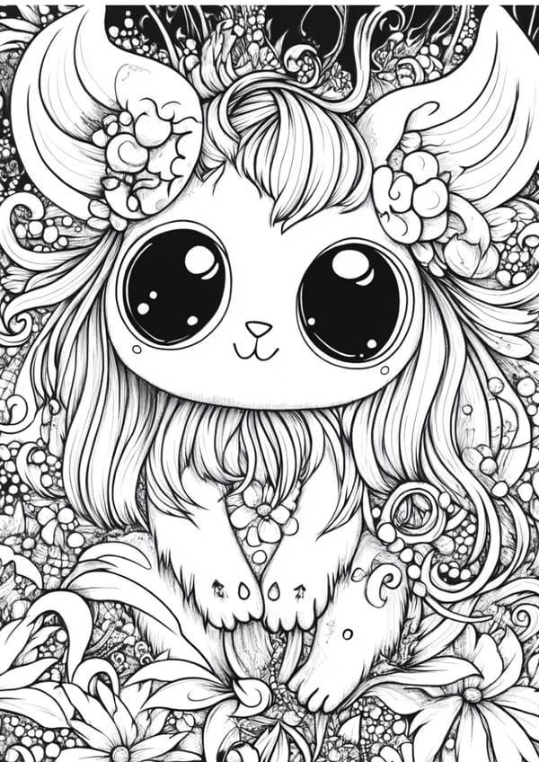 57 Cute Fantasy Creature Colouring Pages 🦄