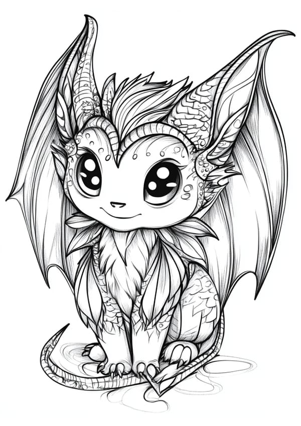 57 Cute Fantasy Creature Colouring Pages 🦄