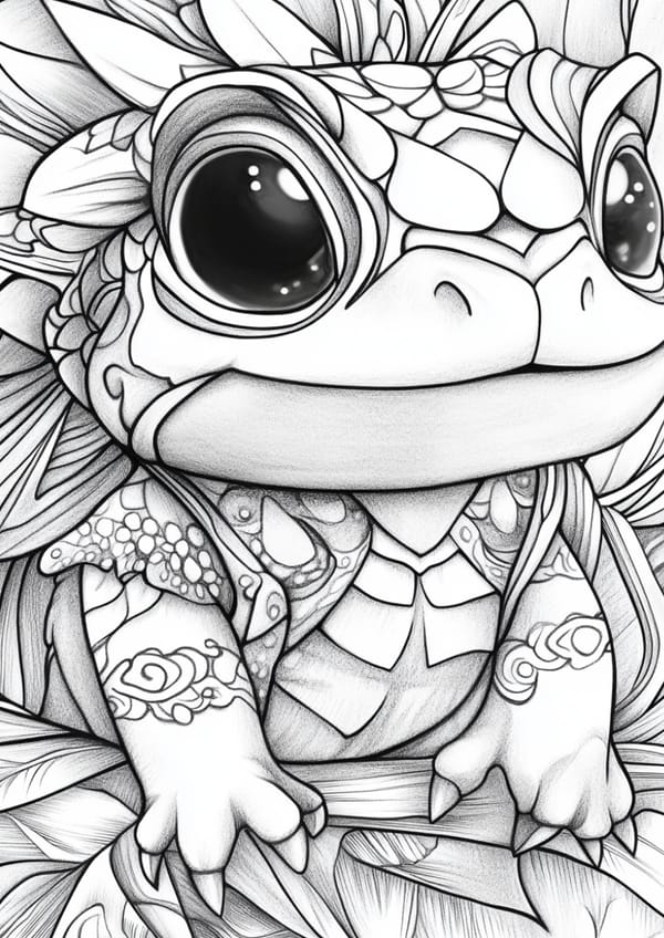 57 Cute Fantasy Creature Colouring Pages 🦄