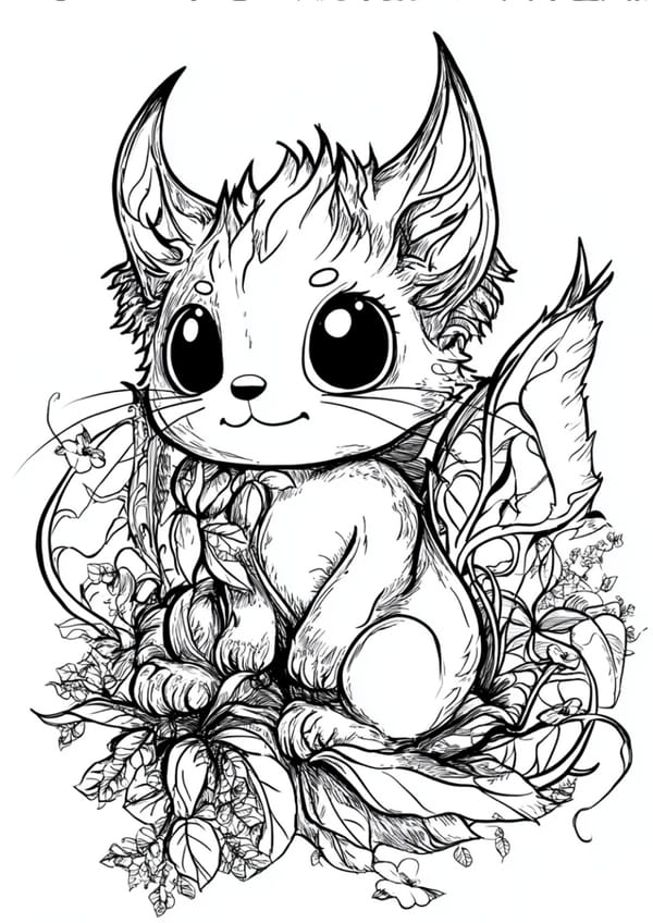 57 Cute Fantasy Creature Colouring Pages 🦄